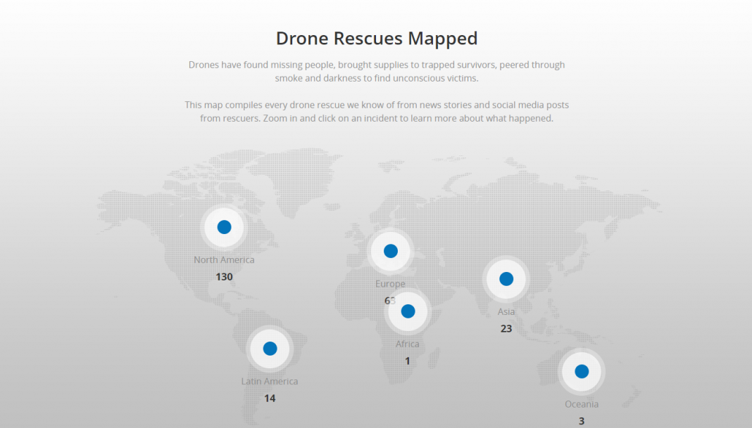 Novo DJI Drone Rescue Map rastreia resgates assistidos por drones em ...